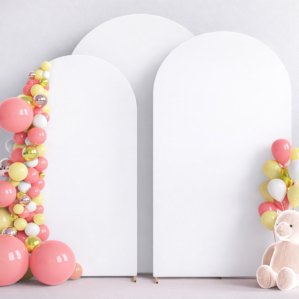 Triple Arch Backdrop – Elegant Event Rental - EventsbyKhemmy